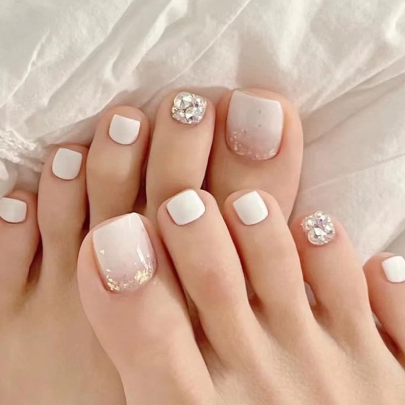 JP2432 Reusable Toe Art: 5x Wears for Less Than 1 Salon Trip! 💸💅 French ...